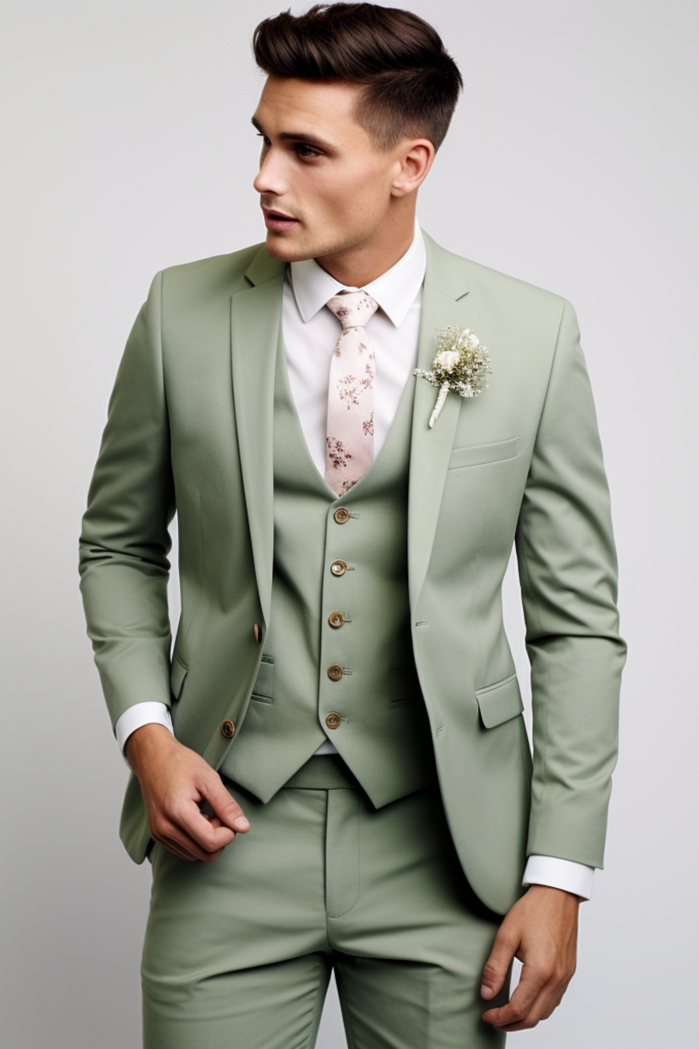 SAGE GREEN SUIT 3-PIECE – Vardo Suits